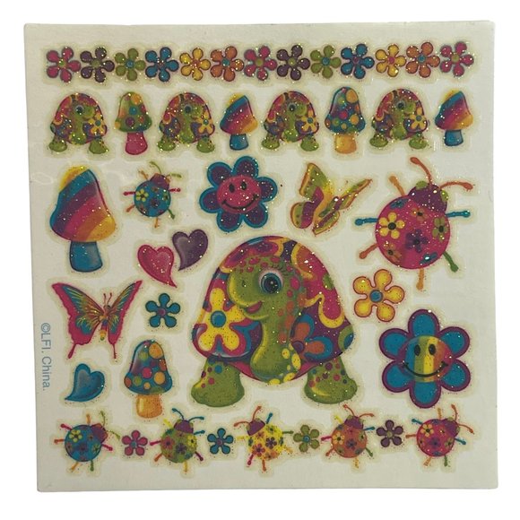 Lisa Frank | Accessories | 9s Lisa Frank Peekaboo The Turtle Glitter ...